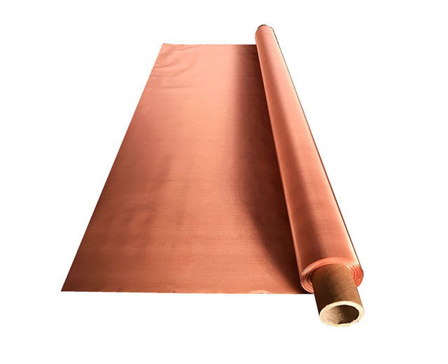 Red copper wire mesh