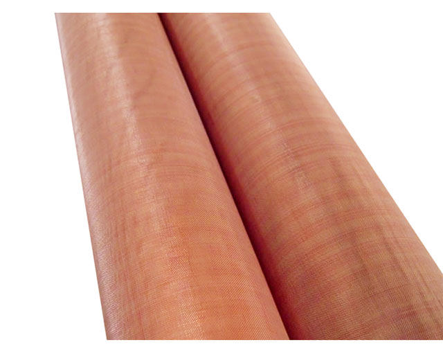 Red copper wire mesh