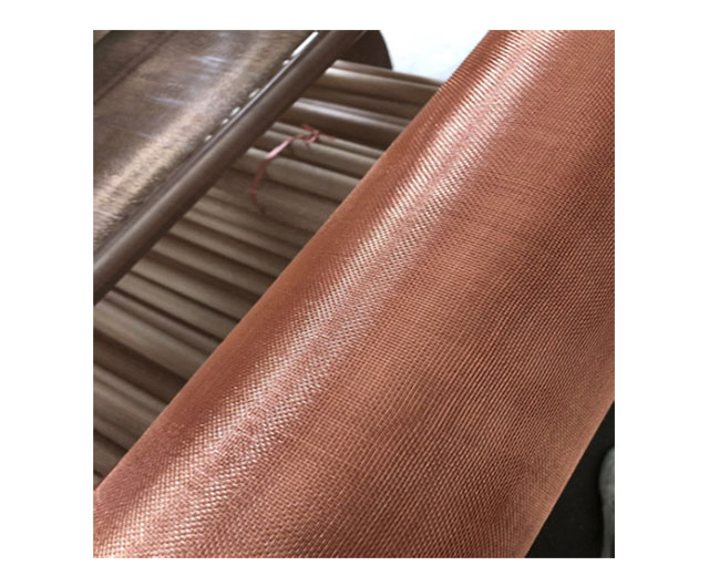 Red copper wire mesh